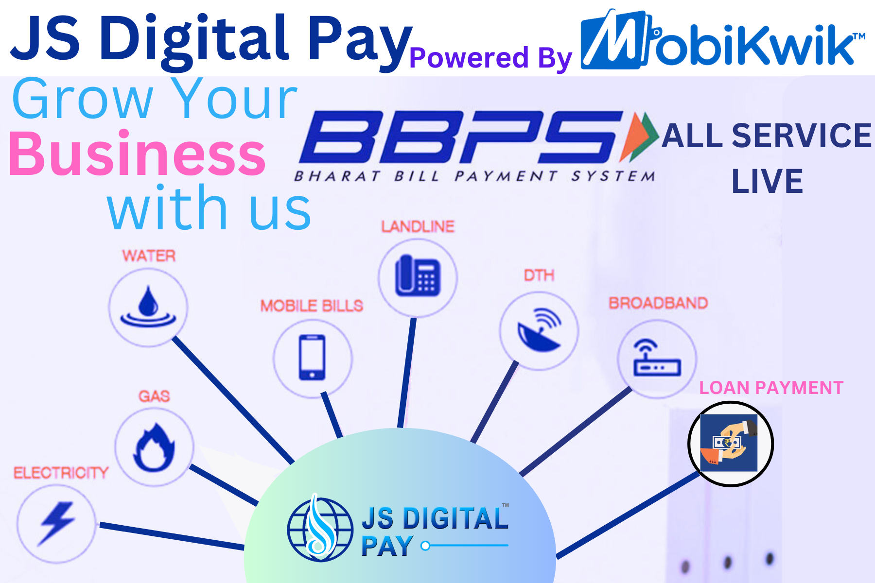 JS DIGITAL PAY : MOBILE & DTH RECHARGE & BBPS SERVICES PROVIDE